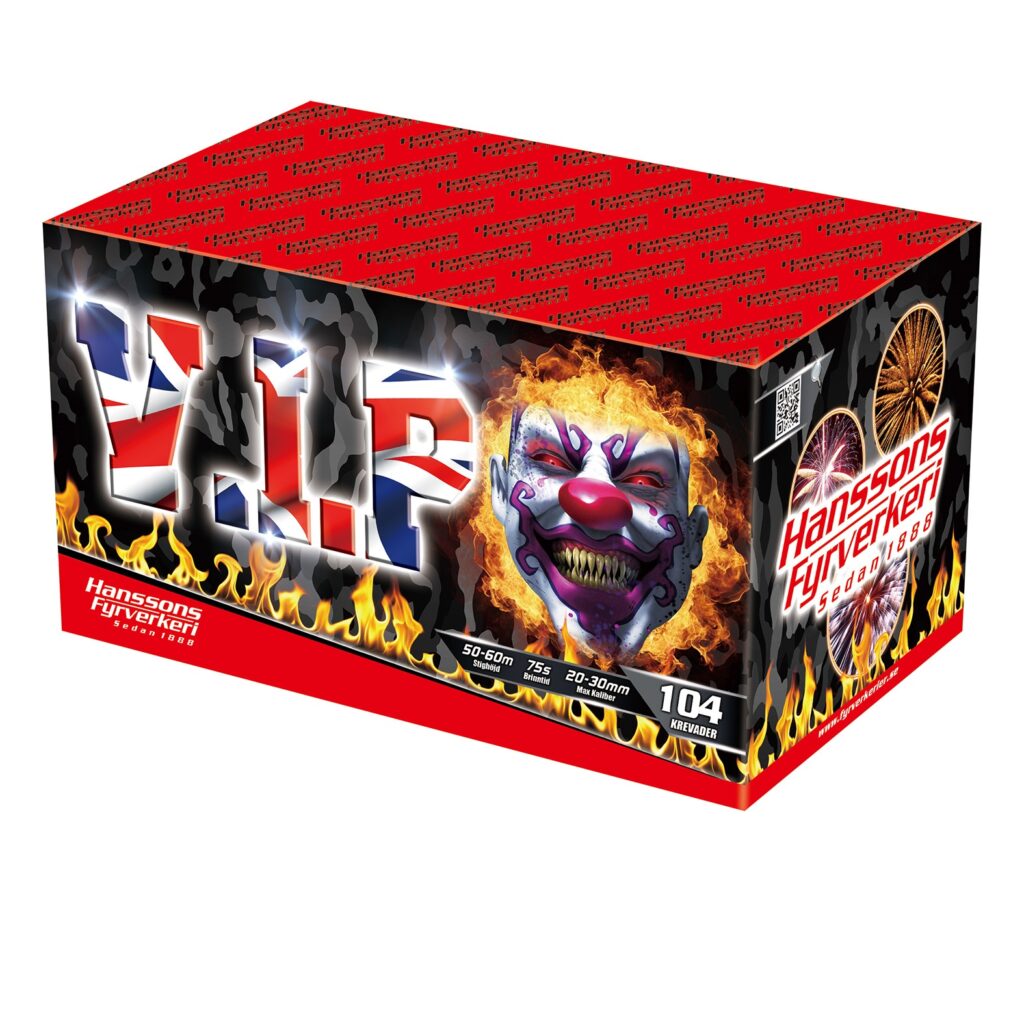 Explosive Pyro 25 shots - Hanssons Fyrverkerier - Fyrverkeri Mästarna